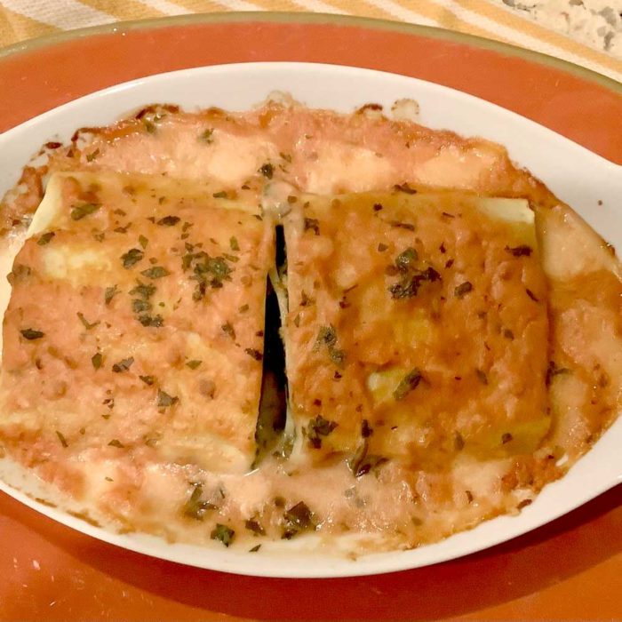 Spinach & Ricotta Filled Pasta Rolls | Flour & Fig