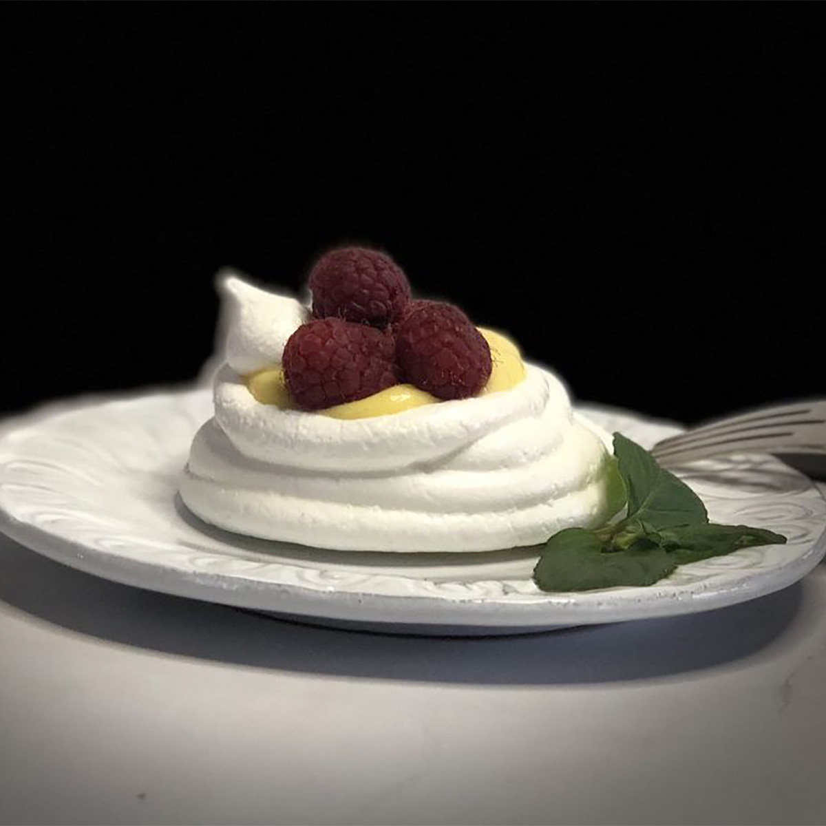 Meringue Shells with Lemon Custard | Flour & Fig